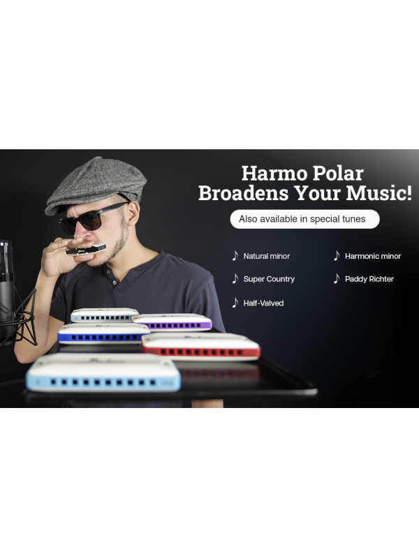 Harmo Polar Harmonica | Chromatic harmonica | Diatonic harmonica USA