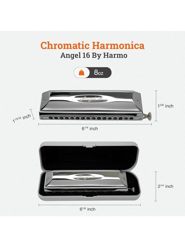 Harmo Angel 16 chromatic harmonica | Hohner Chromonica 280 | Harmonica